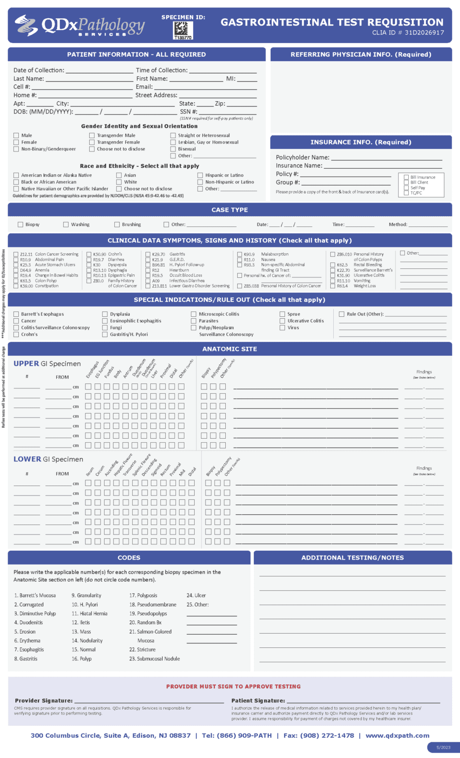 QDx Pathology Requisitions: Order Pathology Tests Easily